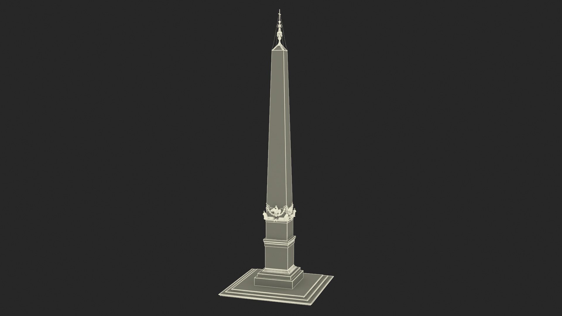 3D Model Vatican City Obelisk - TurboSquid 2352672