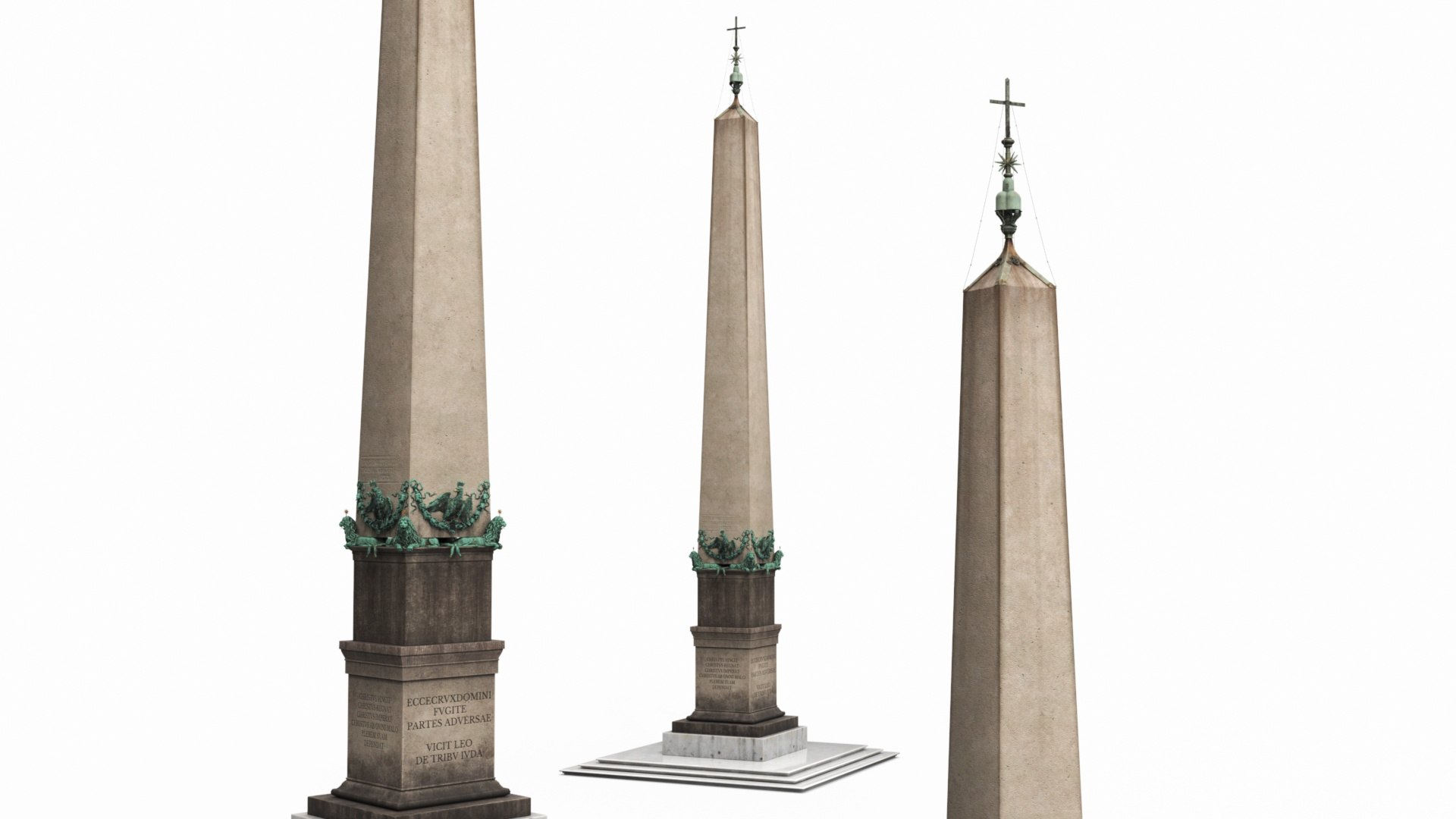 3D Model Vatican City Obelisk - TurboSquid 2352672