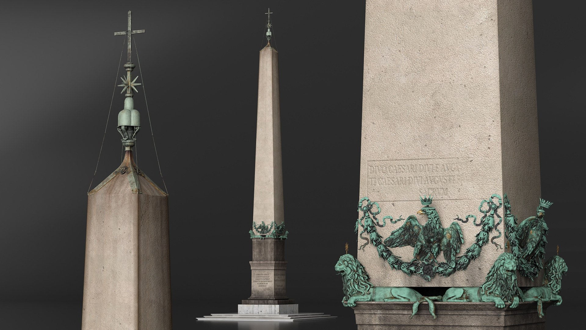 3D Model Vatican City Obelisk - TurboSquid 2352672