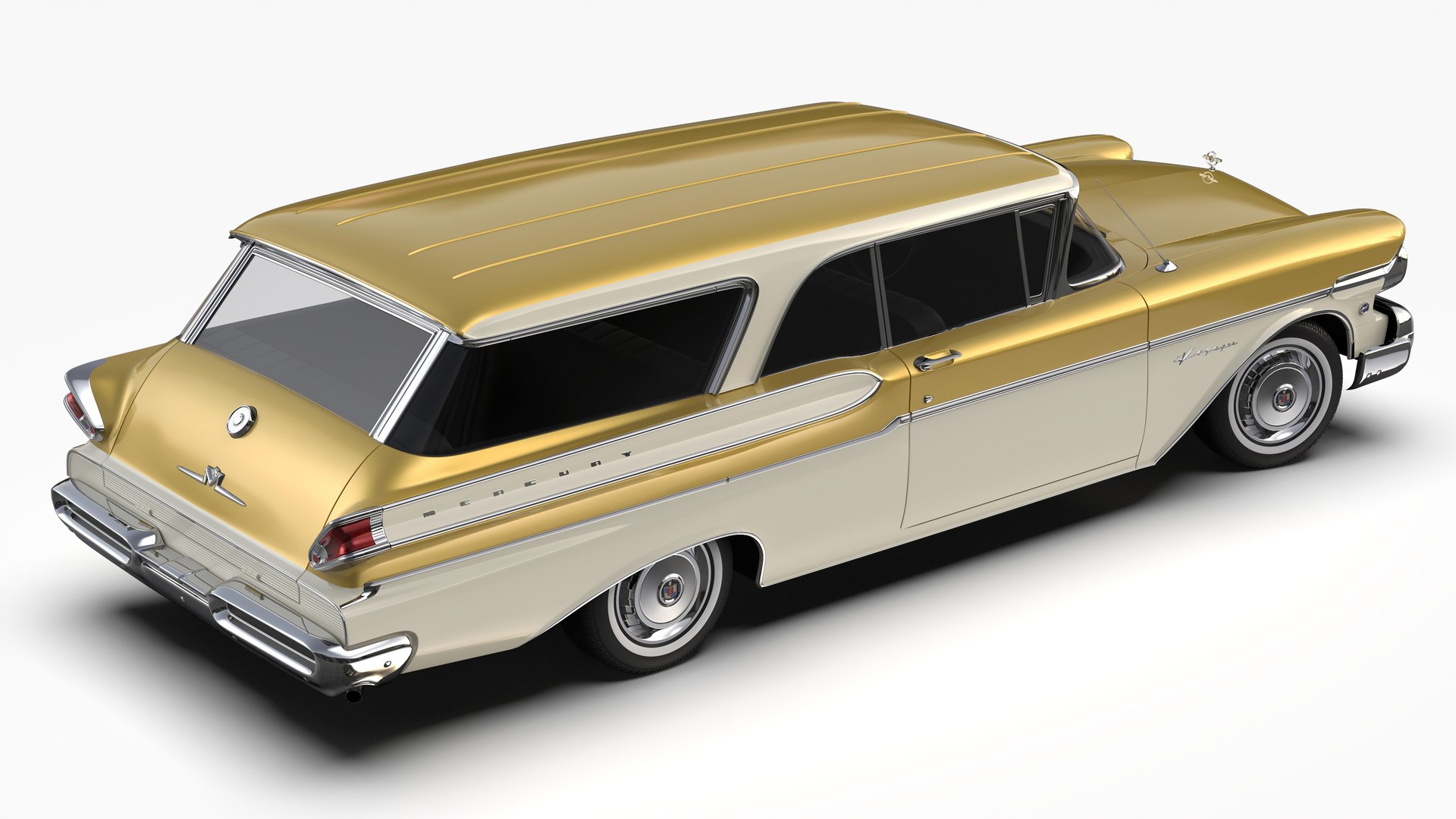 3D Mercury Voyager 3 Doors 1957 Model - TurboSquid 2211230