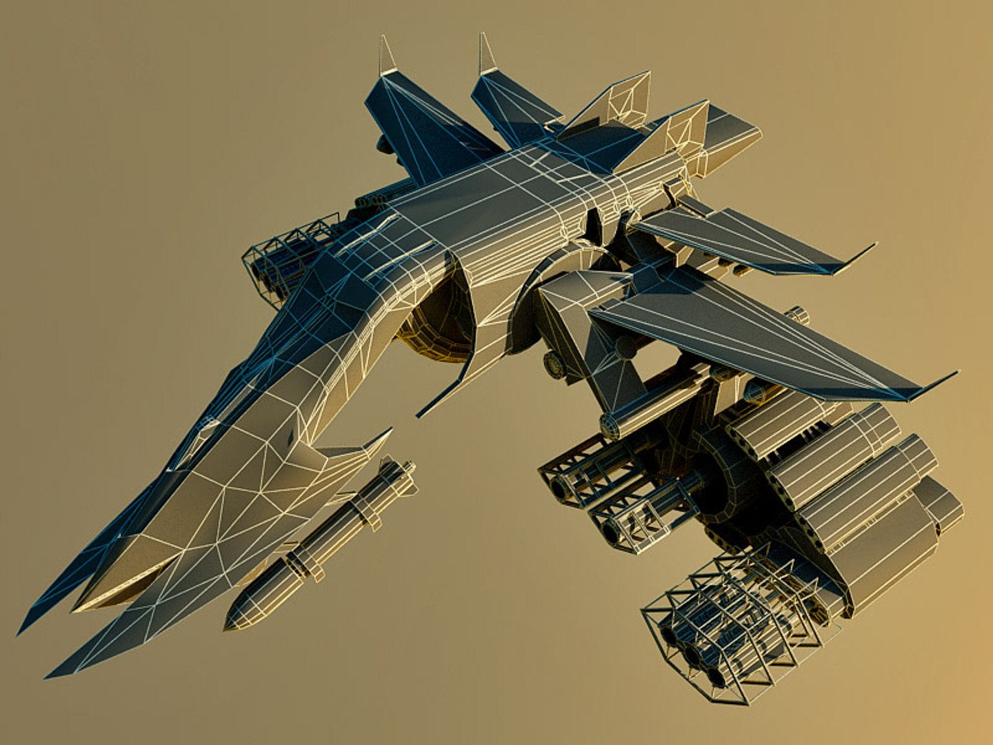 3d Model Spacecraft Aircraft