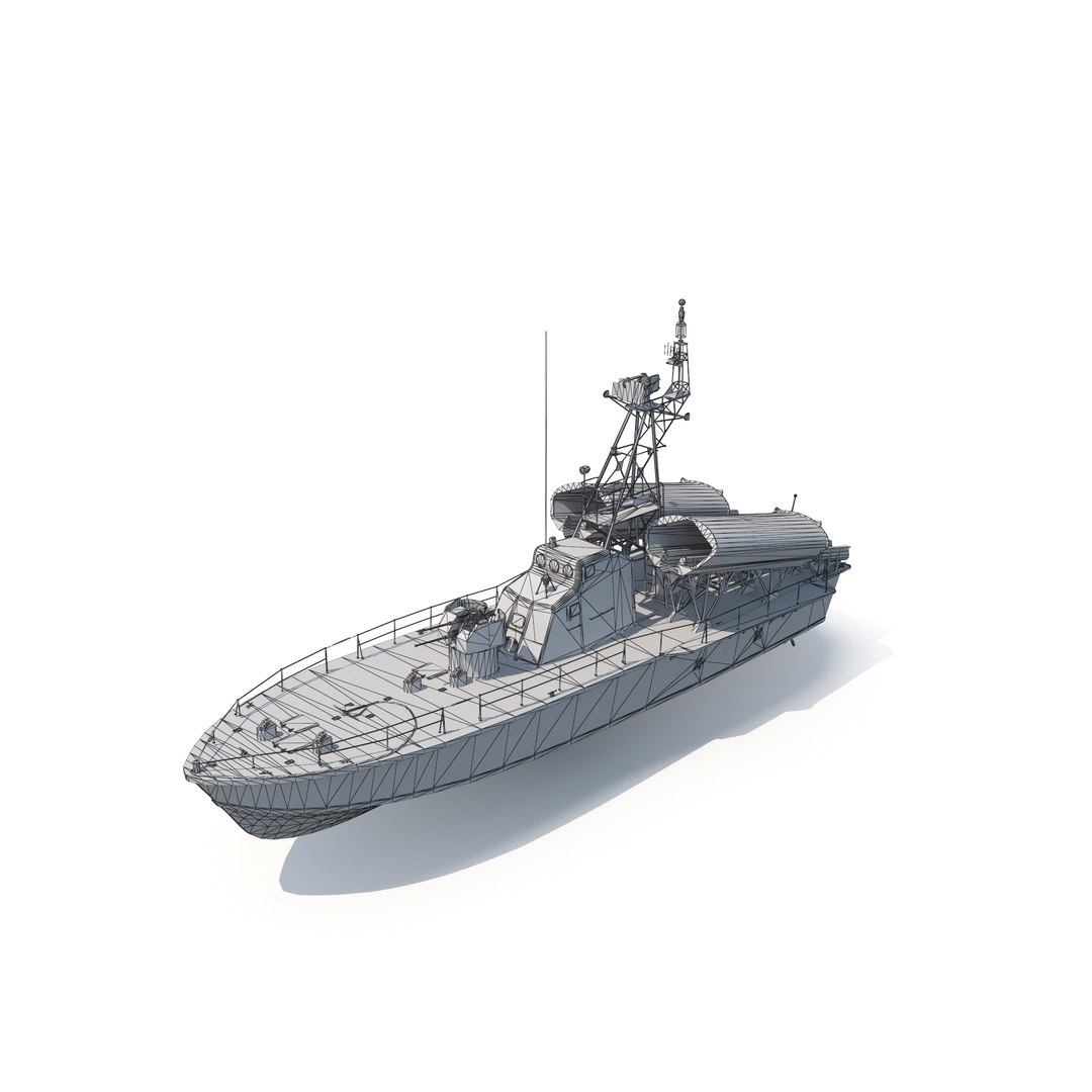 Project 183-R Missile Boat 3D - TurboSquid 1987312