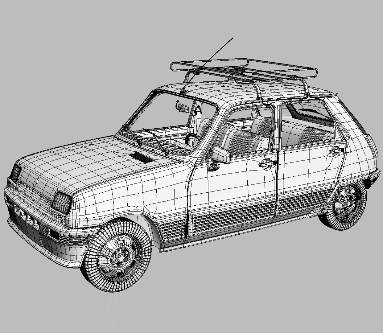 Vintage Car 3d Model