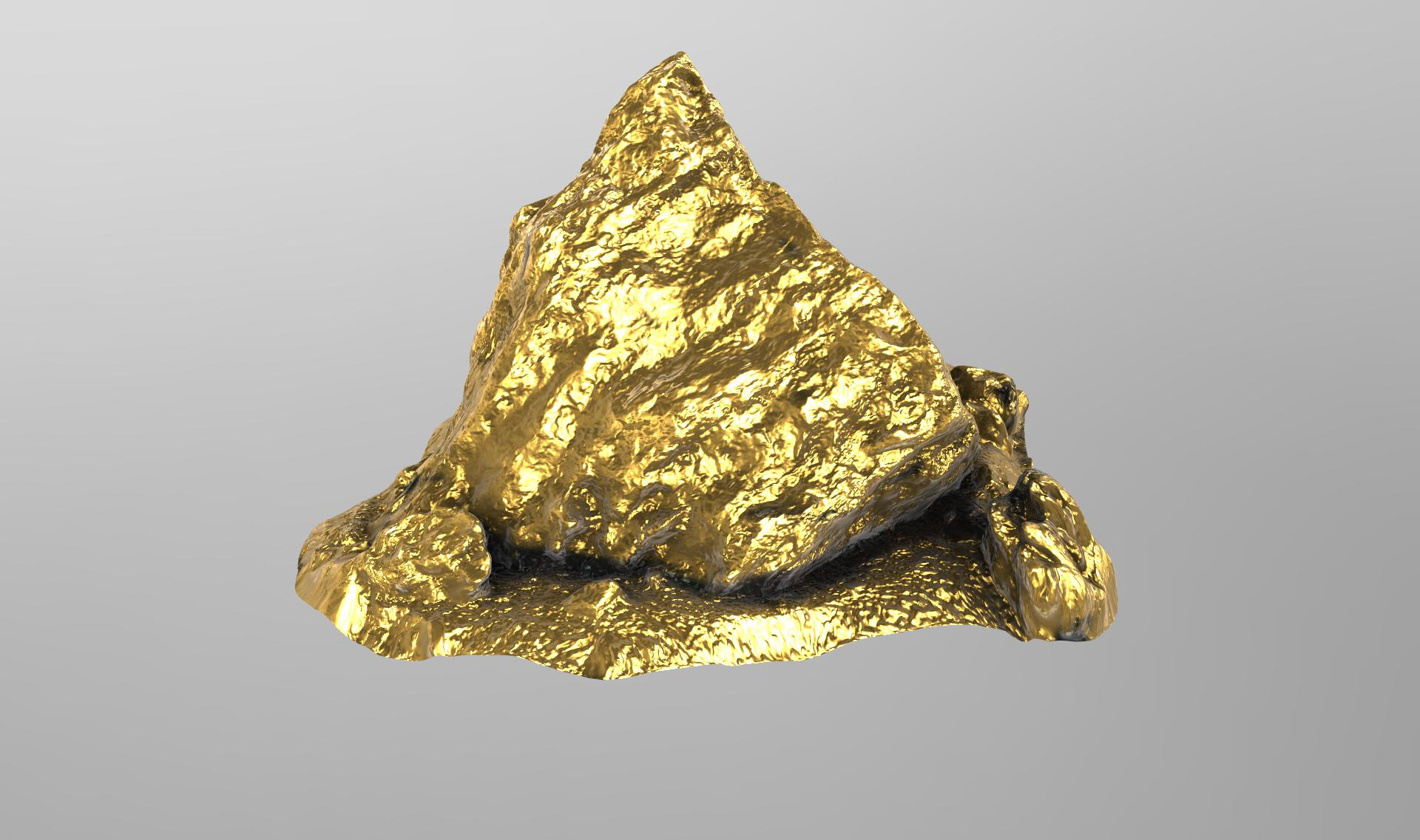 golden nugget 4k 3d model
