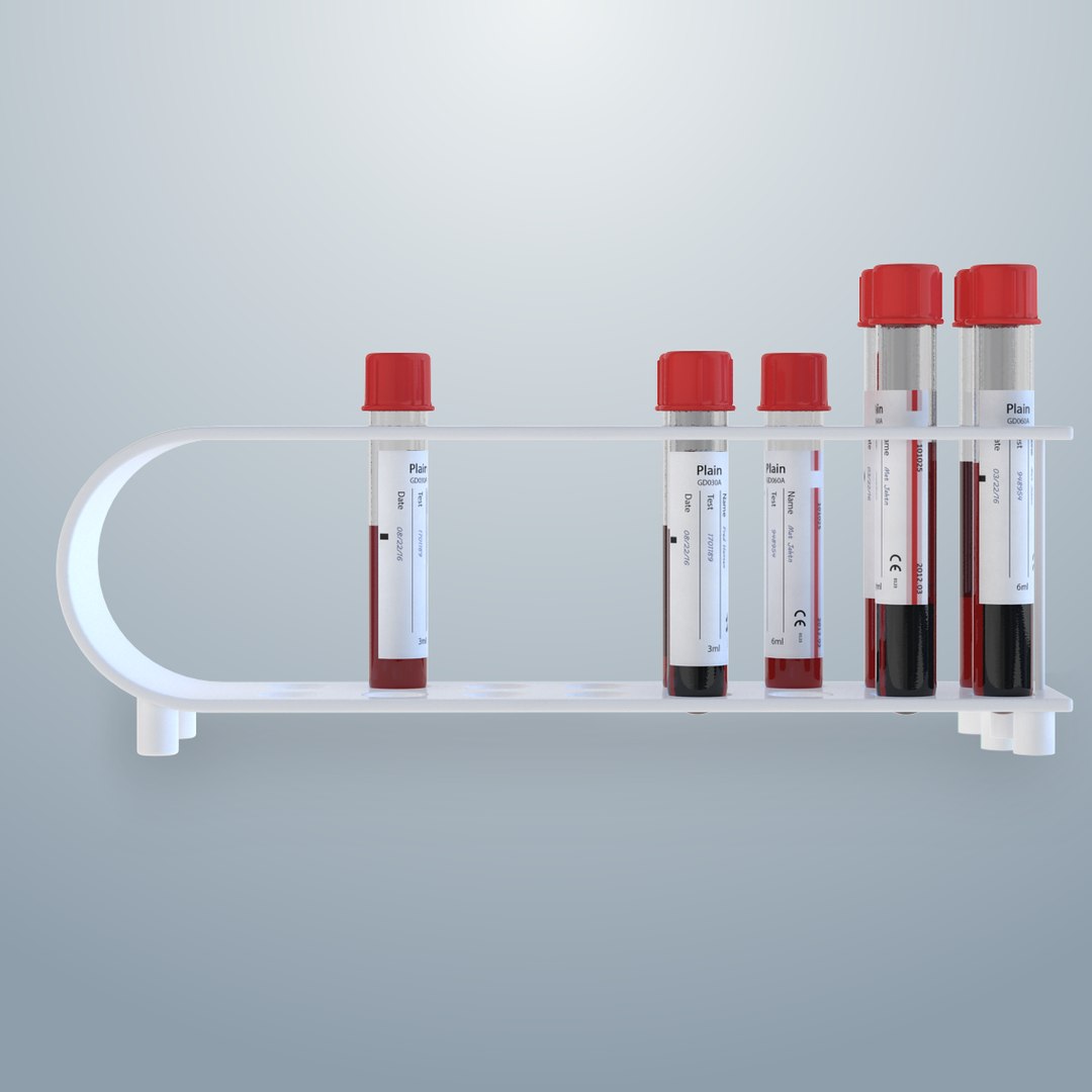 3D lab sample tubes model - TurboSquid 1150696