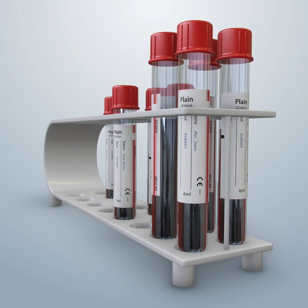 3D Lab Sample Tubes Model - TurboSquid 1150696