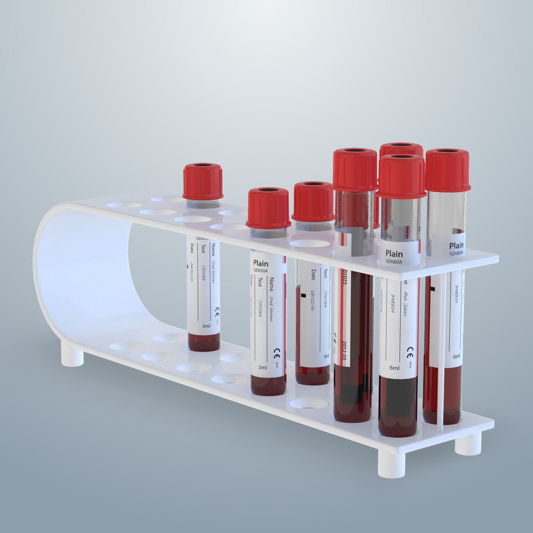 3D Lab Sample Tubes Model - TurboSquid 1150696