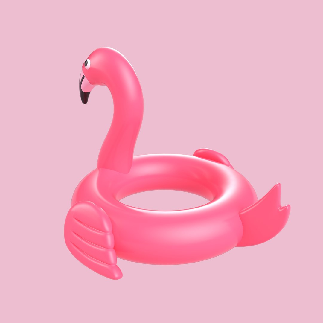 Inflatable Flamingo Pool Float 3D Model - TurboSquid 2307585
