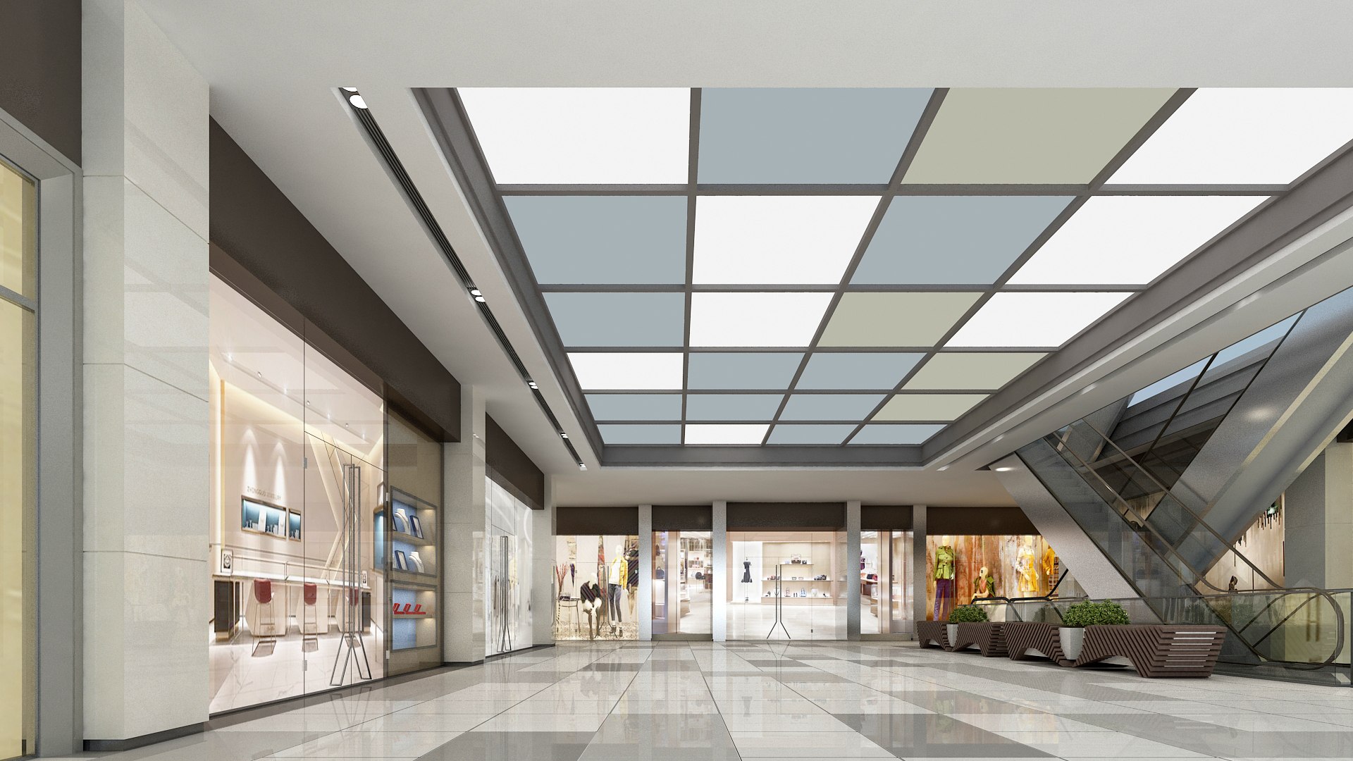 Shopping Mall 44 3D Model - TurboSquid 2202651
