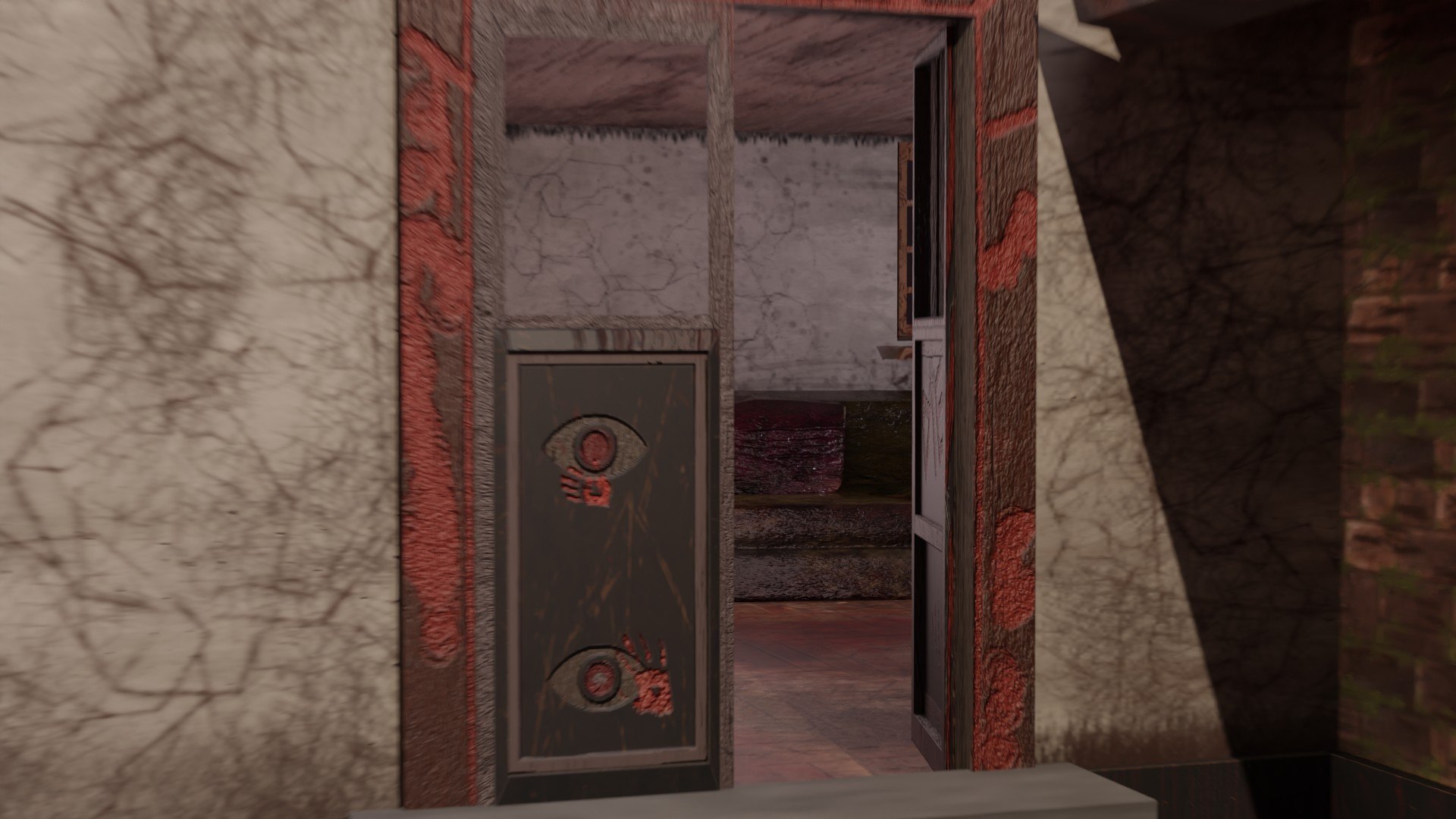 Haunted Mansion Bloodstained Couch Rustic Stairs 3D - TurboSquid 2121965