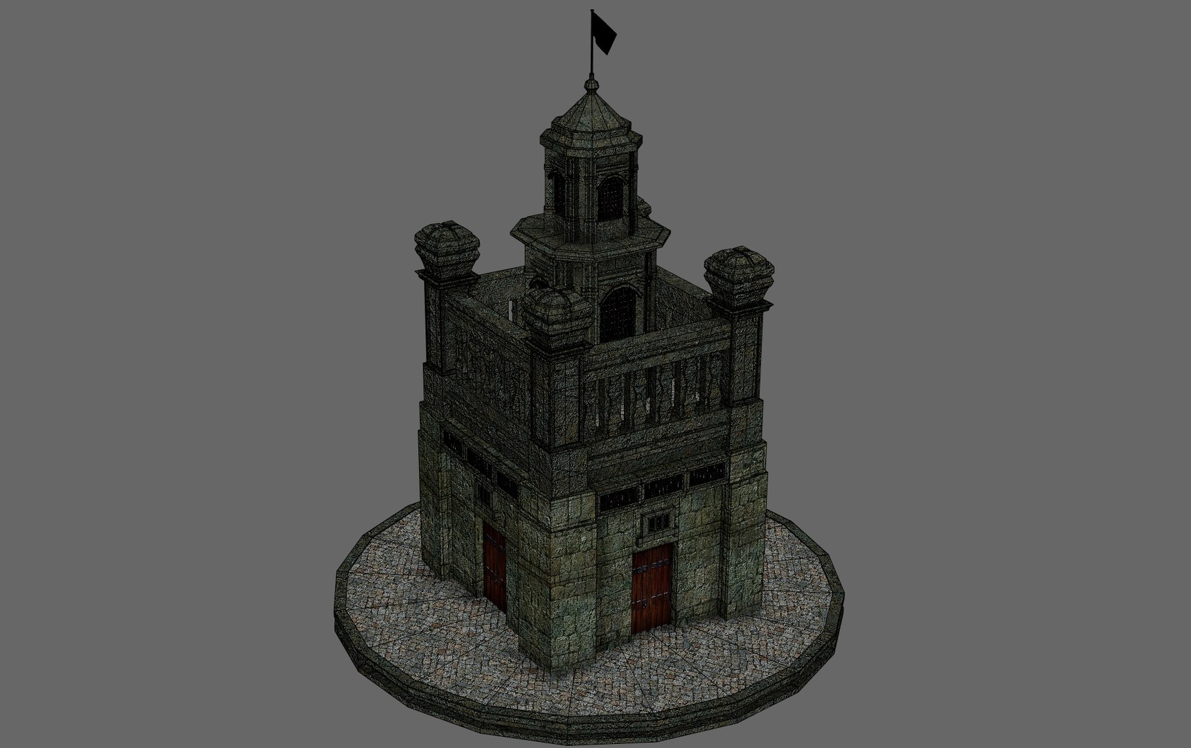 Free 3D Free Mini Ancient Tower - TurboSquid 2086254
