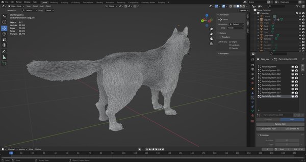 Fur Red Husky Rigged in Blender 3D model - TurboSquid 1985920