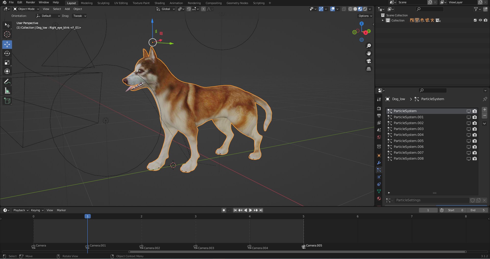 Fur Red Wolf Rigged In Blender 3D Model - TurboSquid 1985920