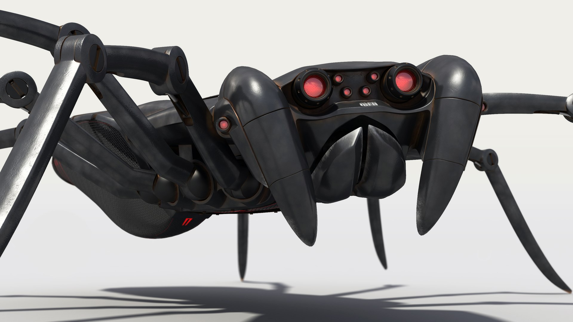 spider mechanic 3d obj