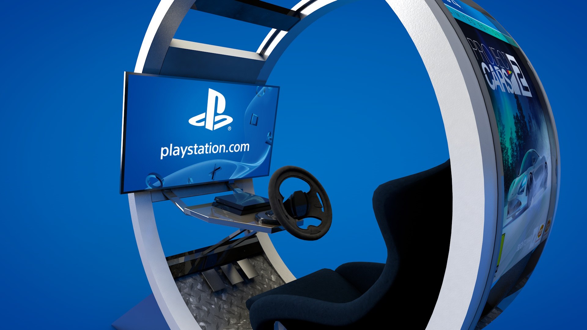 3D Racing Simulator Gt - TurboSquid 1291485