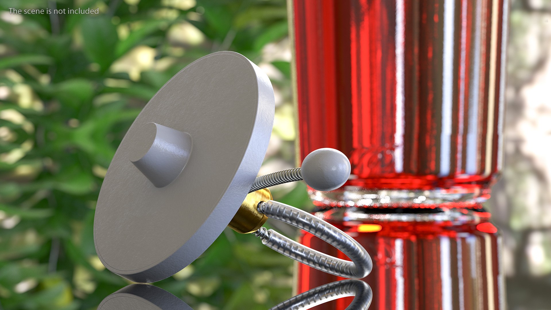 Bottle Anti Theft Tag With Metal Cable White 3D Model - TurboSquid 1881134