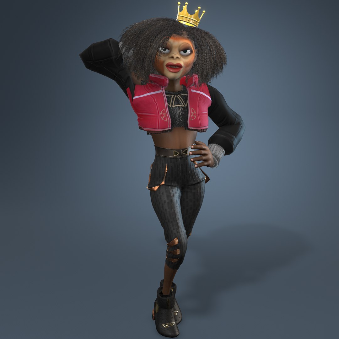 3D Monkey Queen Model - TurboSquid 2243686
