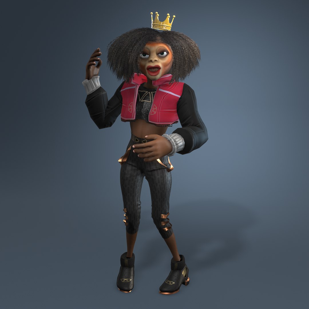 3D Monkey Queen Model - TurboSquid 2243686