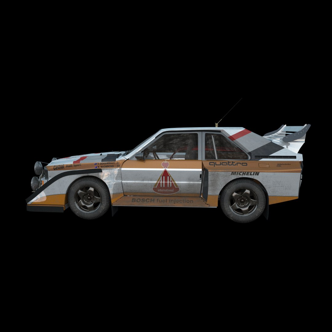 Quattro Rally B-group 3d Model