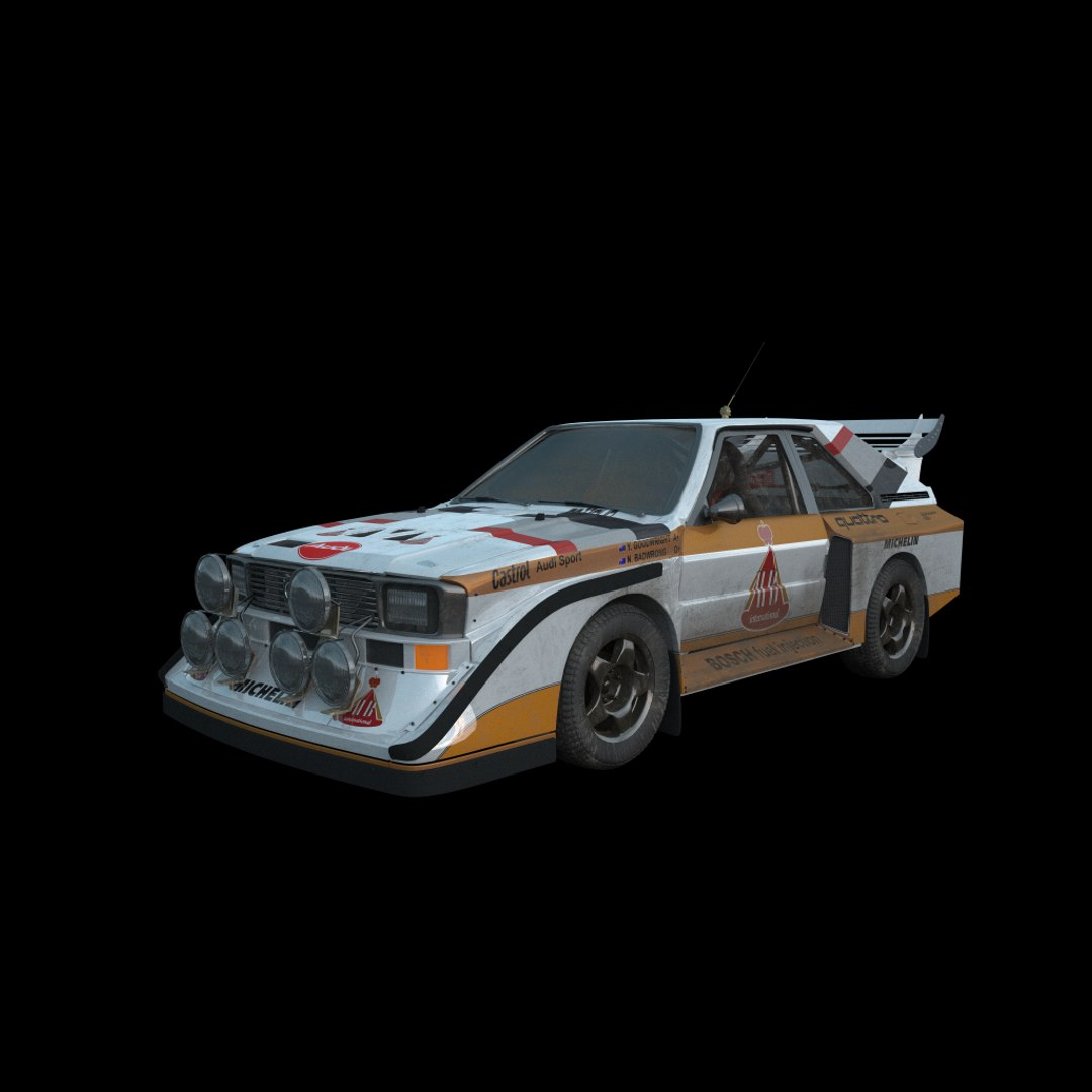 Quattro Rally B-group 3d Model