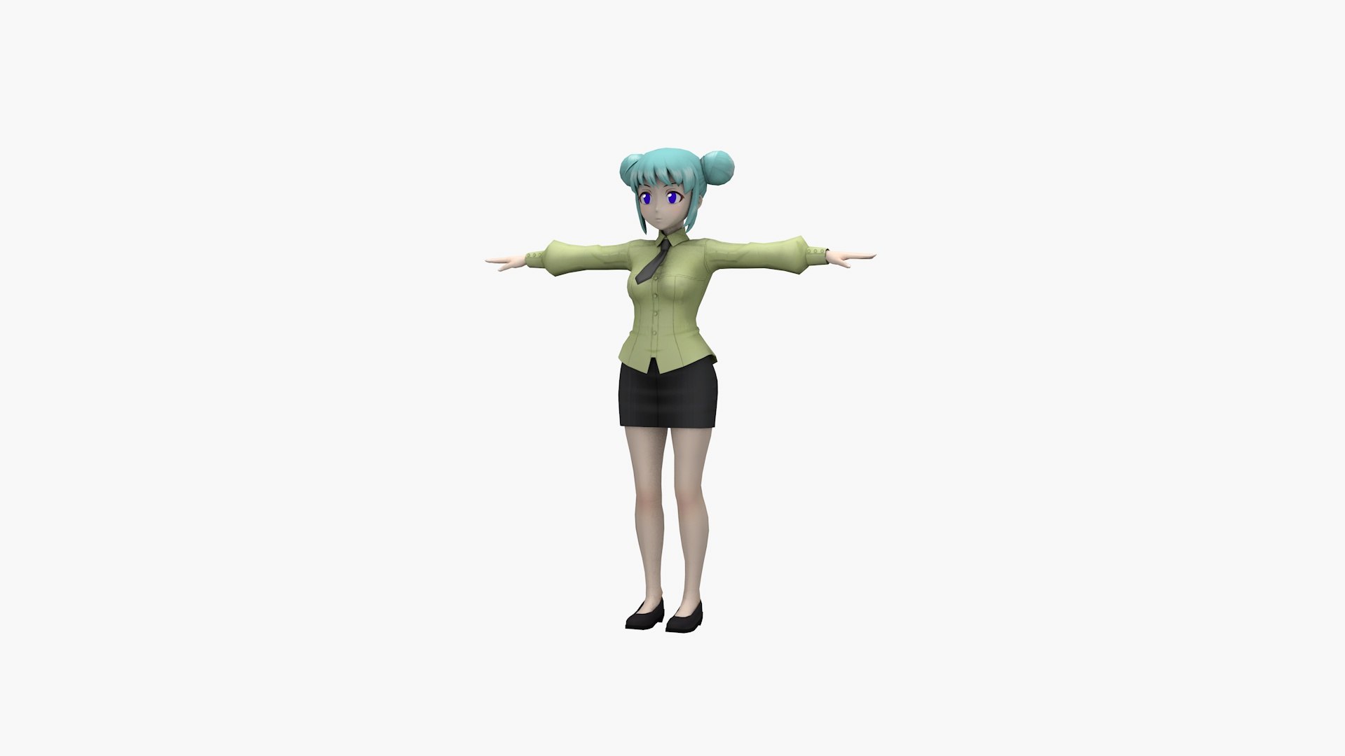 Anime Teacher 3D Model - TurboSquid 1852935