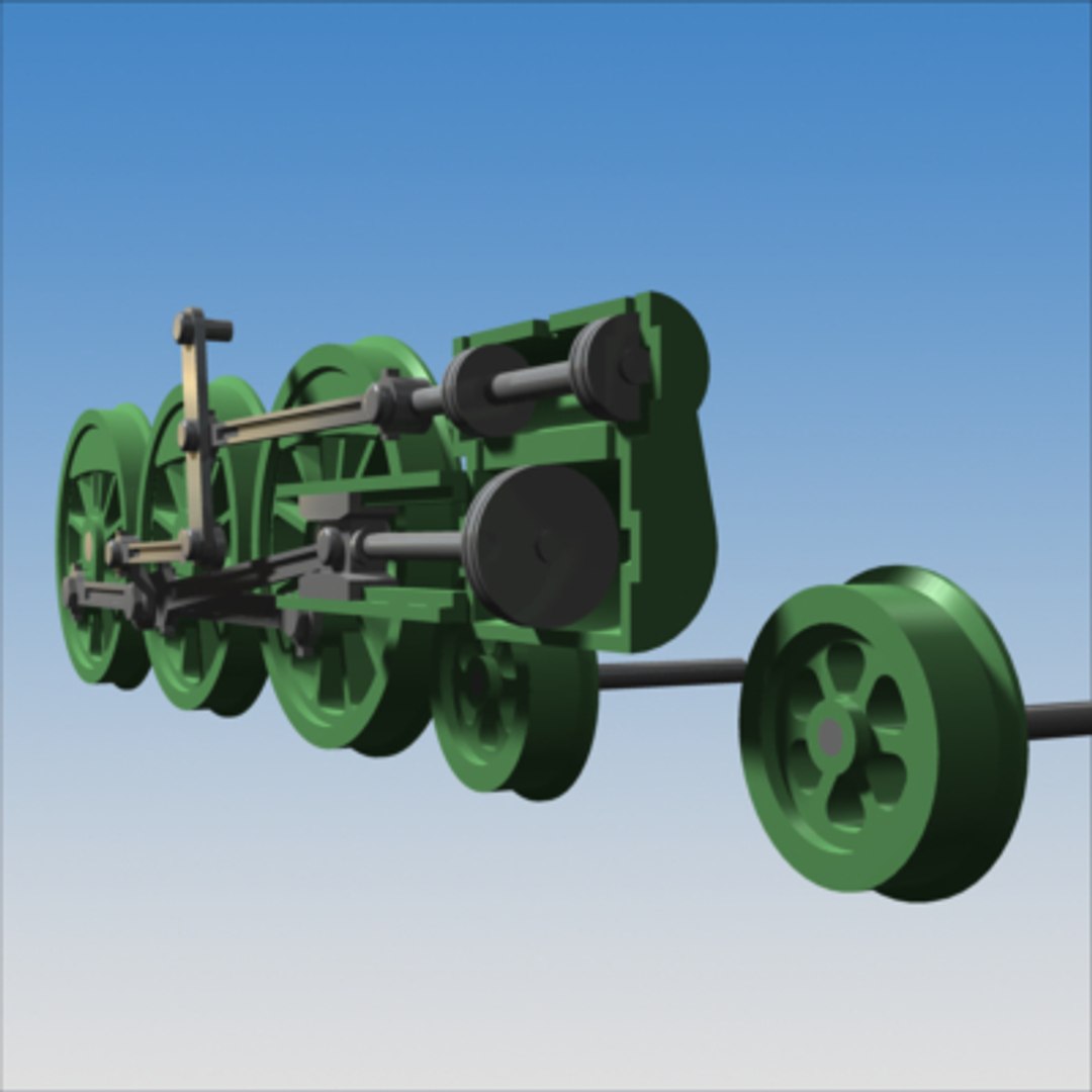 Steam Engine Animation 3d Model