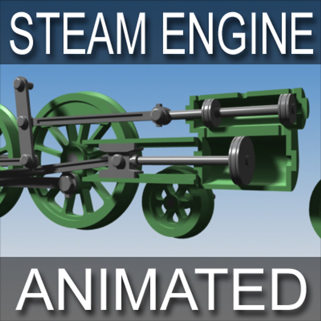 Steam Engine Animation 3d Model