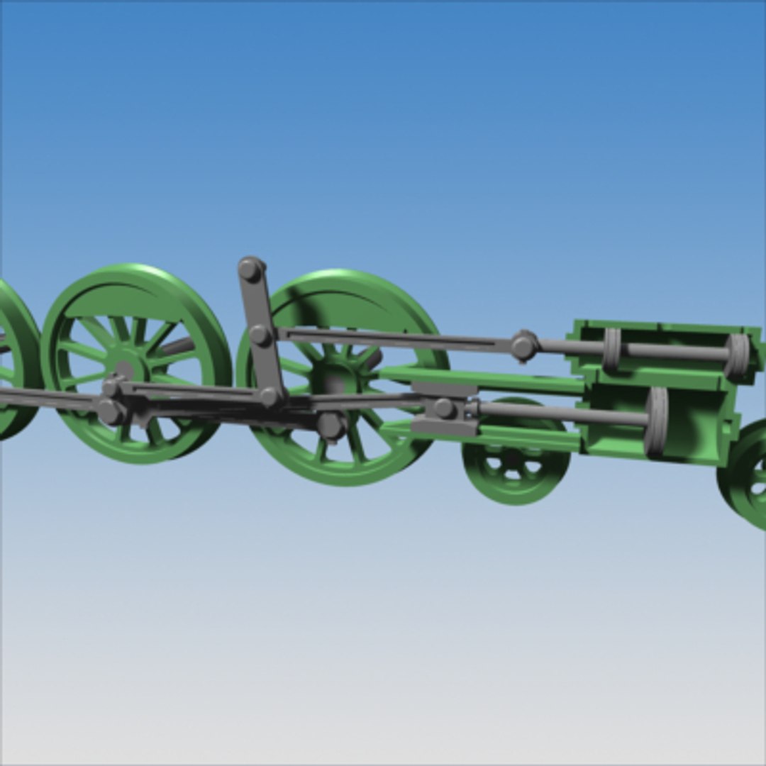 Steam Engine Animation 3d Model