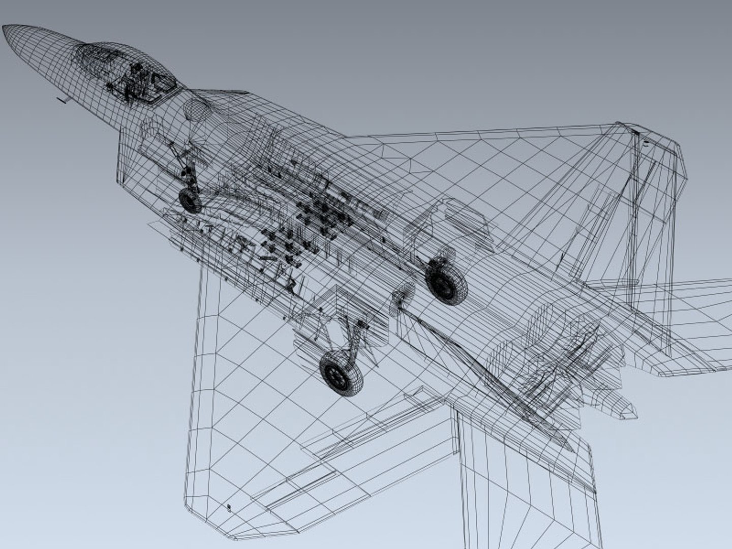 3d F-22a Usaf F-22 Model