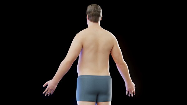 modelo 3d Anatomía Humana Completa Hombre Obeso - TurboSquid 2029369