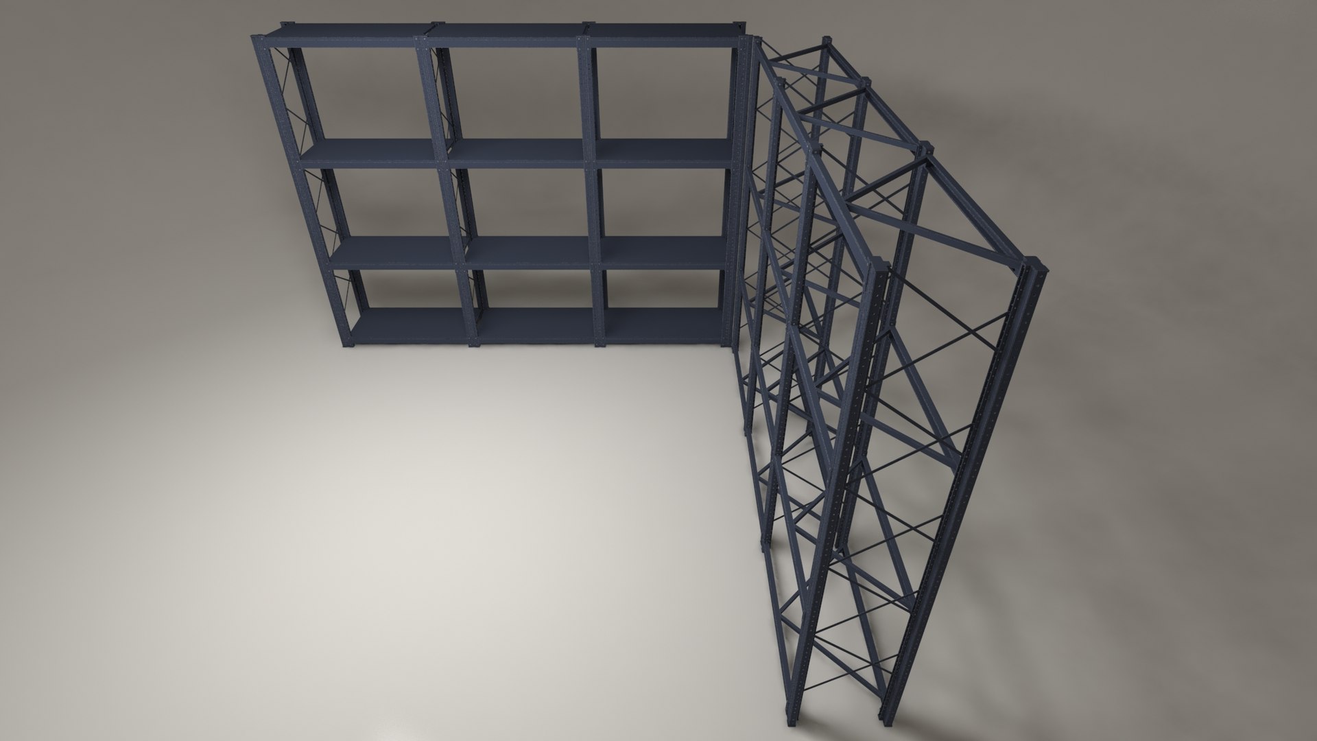 Industrial shelf 3D - TurboSquid 1525557