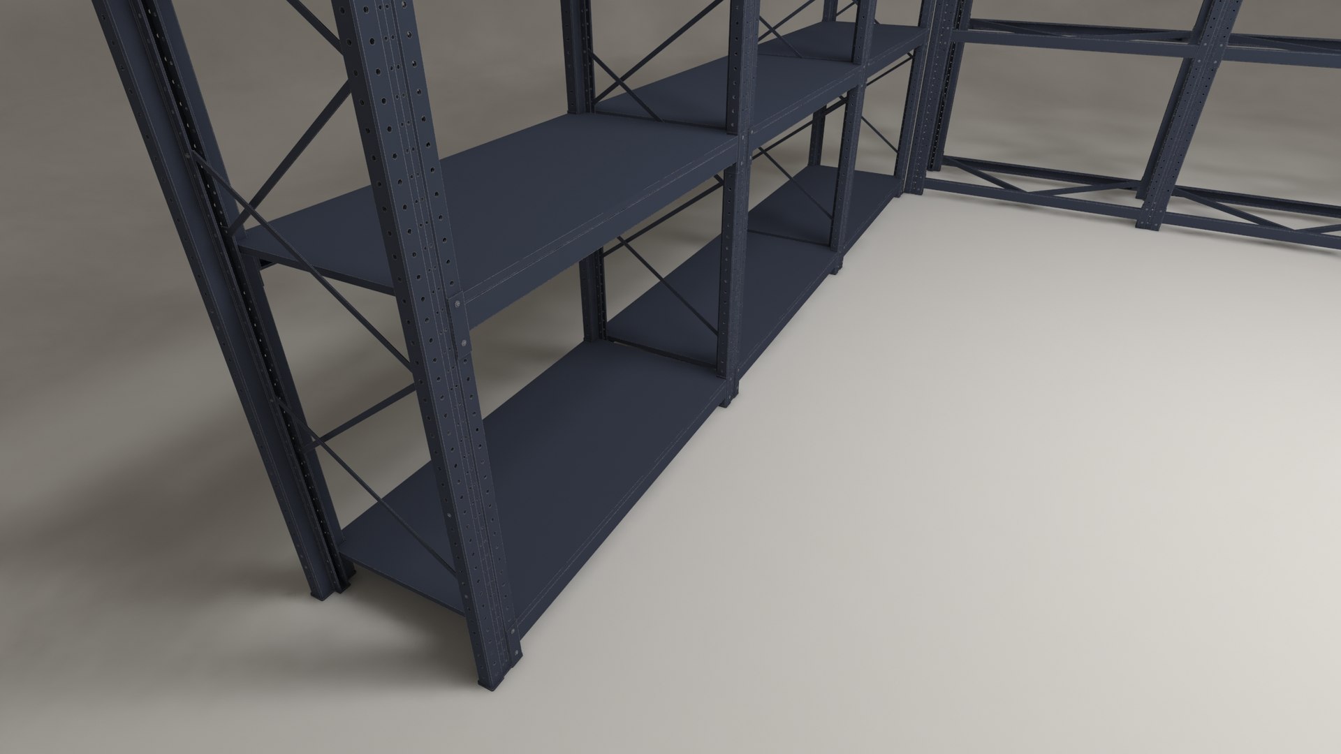 Industrial shelf 3D - TurboSquid 1525557