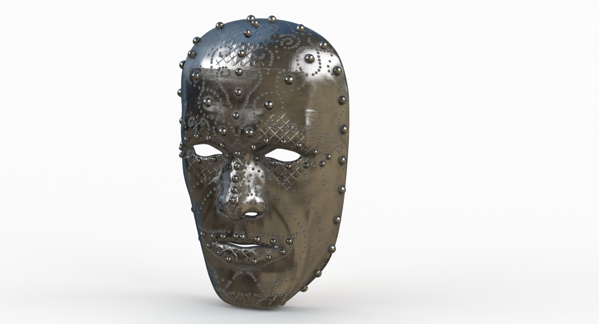 Metal Mask V2 3D Model - TurboSquid 1239060