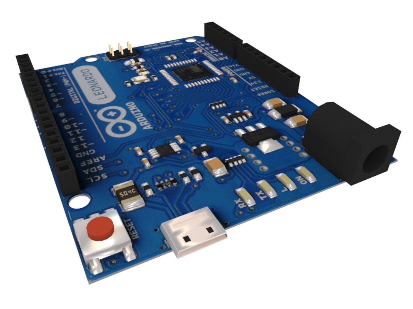 3d Model Arduino Leonardo
