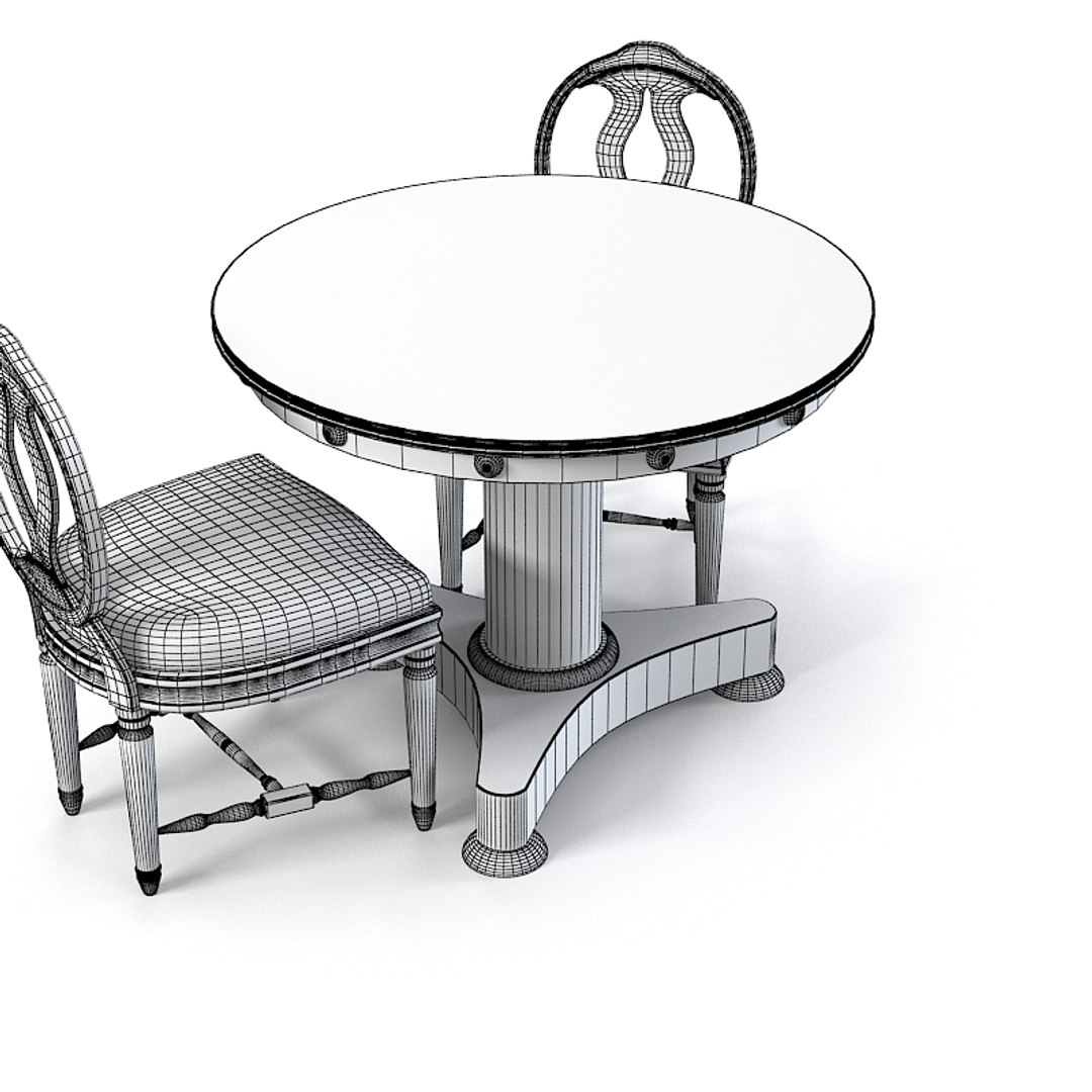 3d max cafe table dining