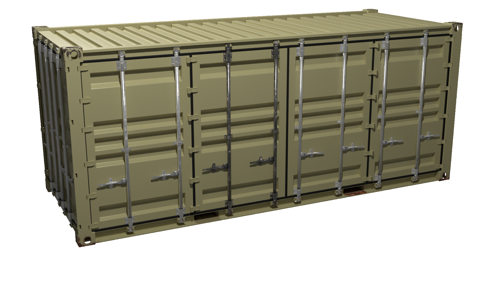 Shipping Container 20ft Side Opening 3D - TurboSquid 2007742