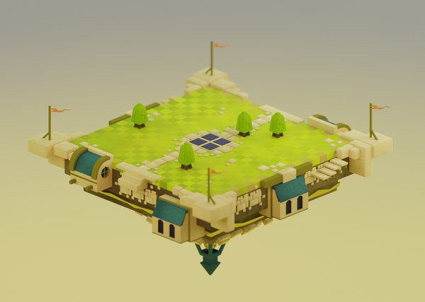 Scene arena castle model - TurboSquid 1590099