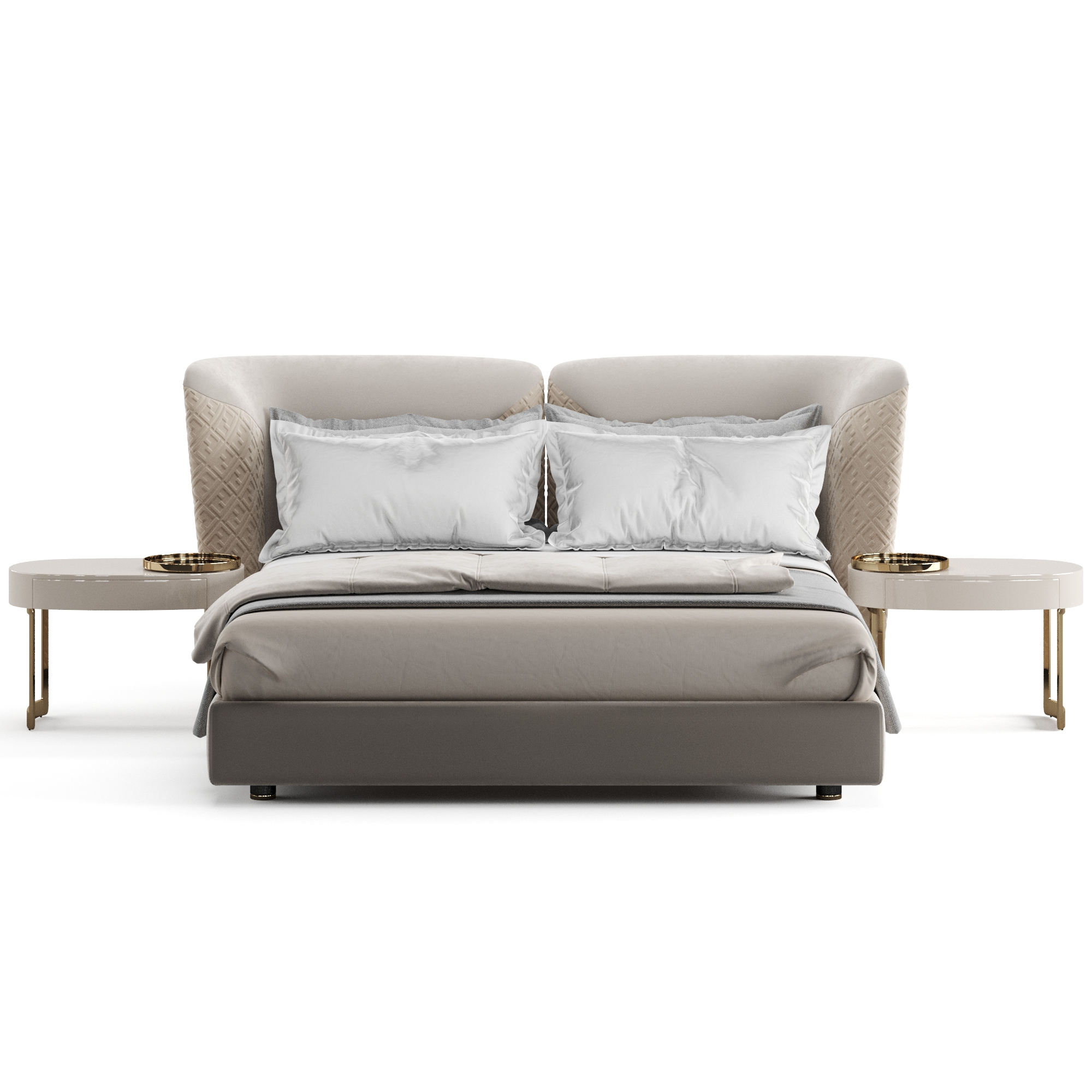 Fendi Casa Ceasar Bed 3D model - TurboSquid 1755486