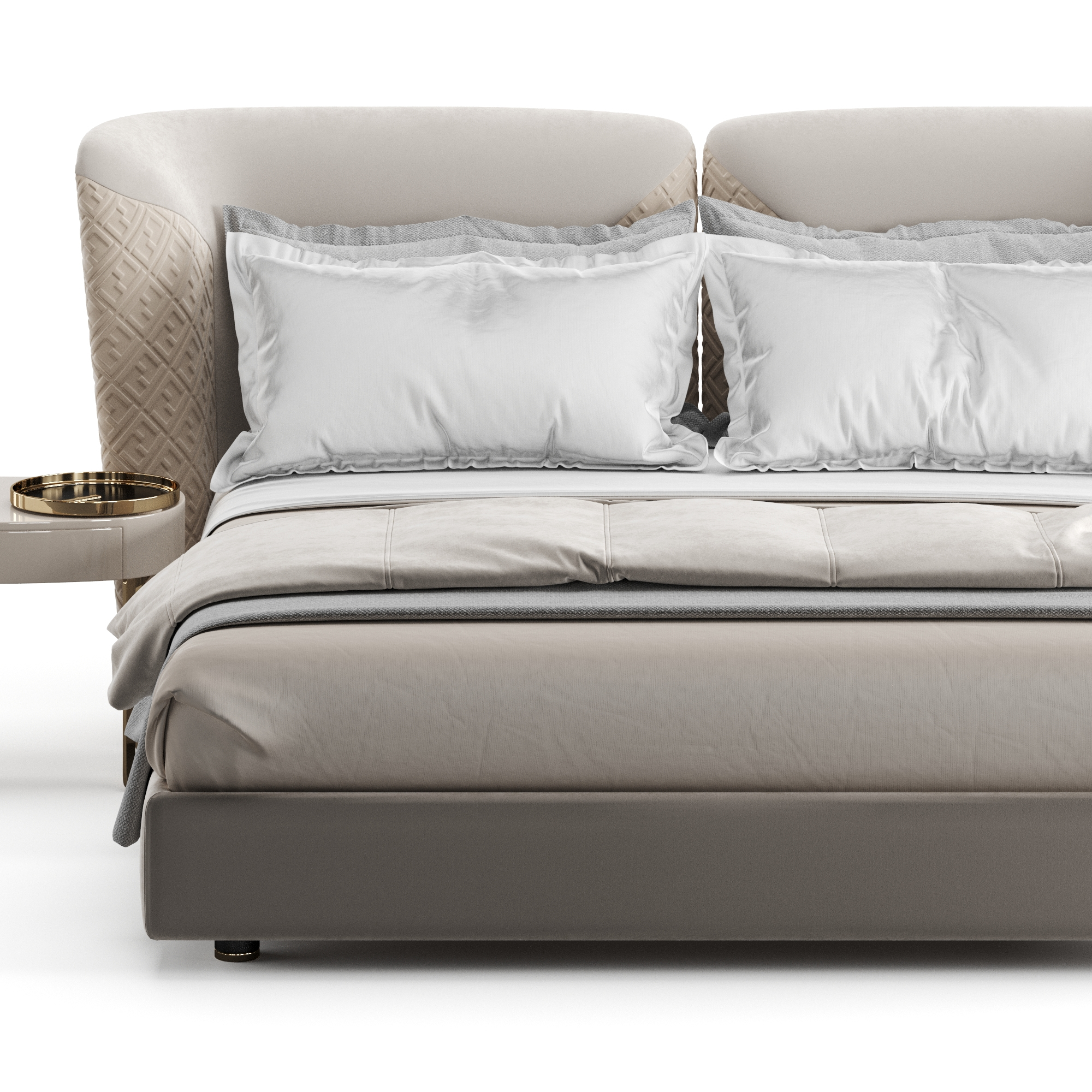 Fendi Casa Ceasar Bed 3D model - TurboSquid 1755486