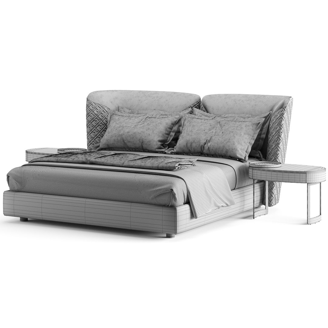 Fendi Casa Ceasar Bed 3D Model - TurboSquid 1755486