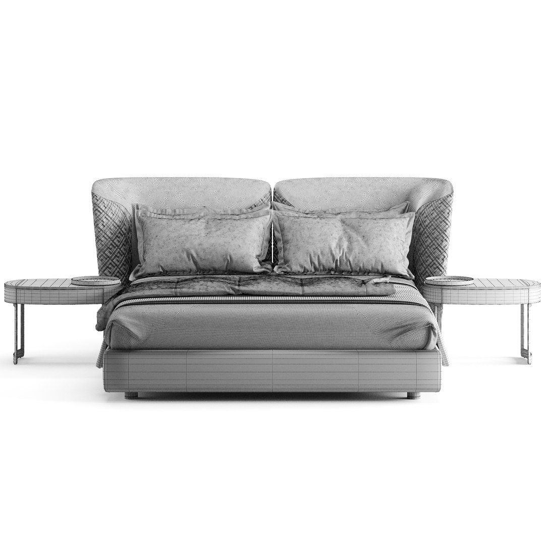 Fendi Casa Ceasar Bed 3D Model - TurboSquid 1755486