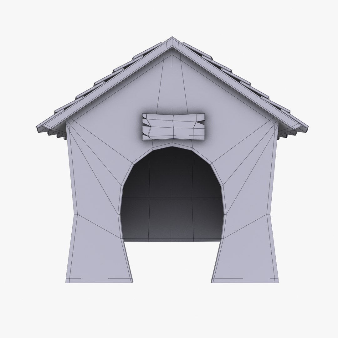 3d dog house model