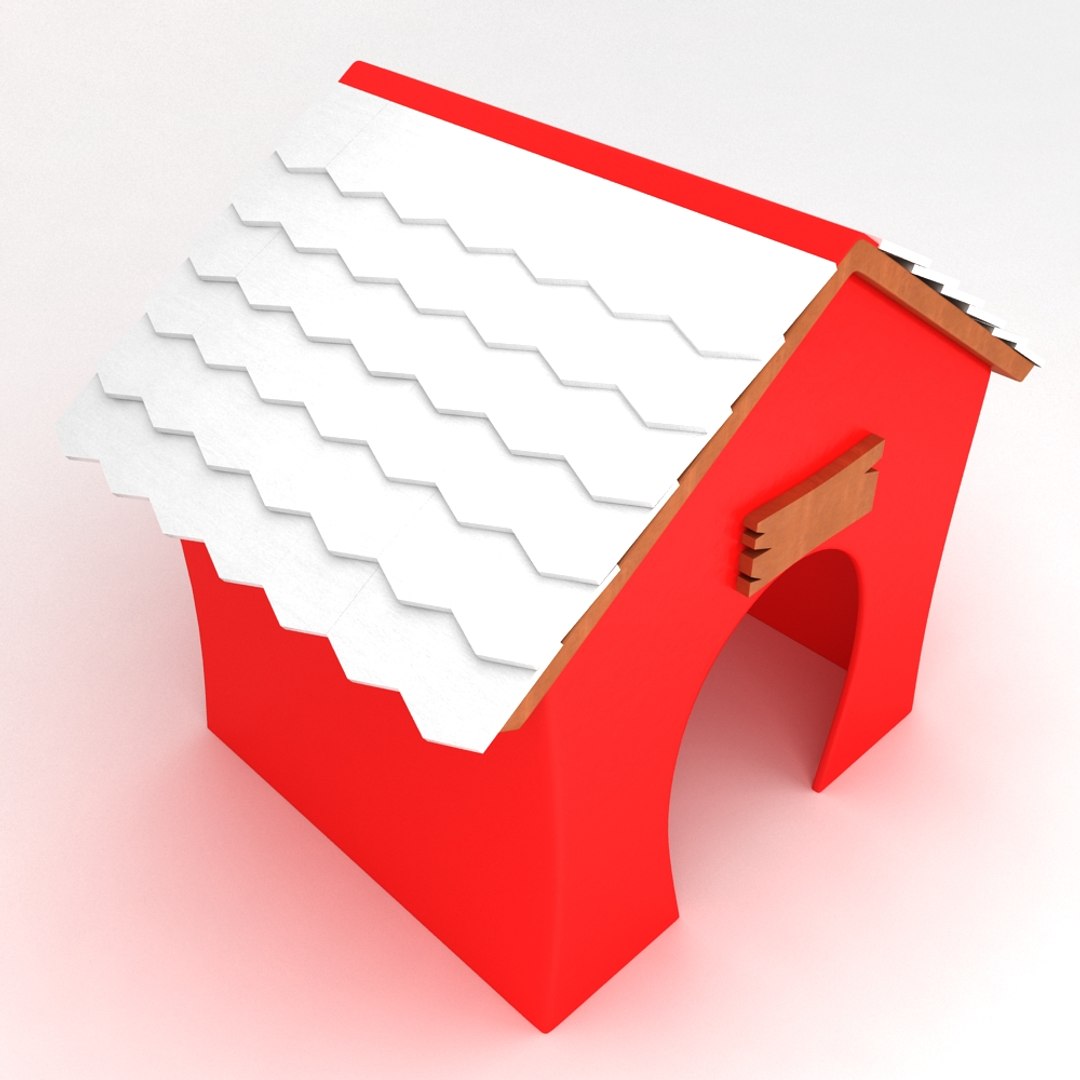 3d dog house model