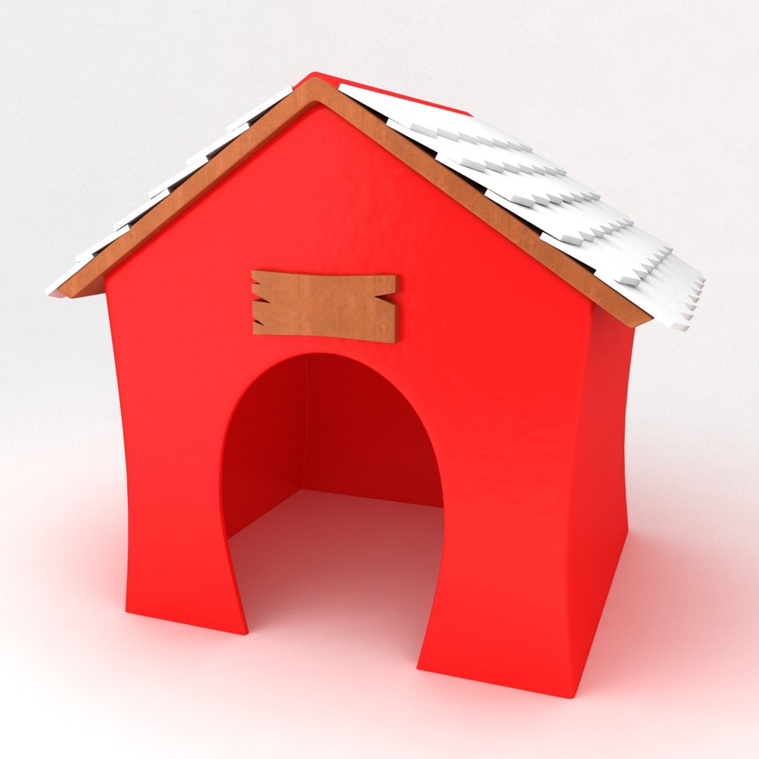 3d dog house model