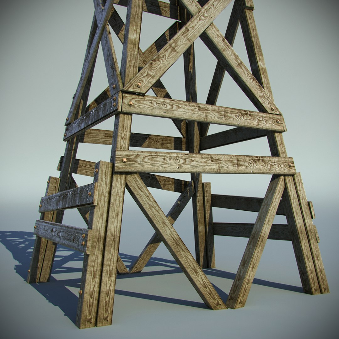 Old Farm Windmill 3d Max