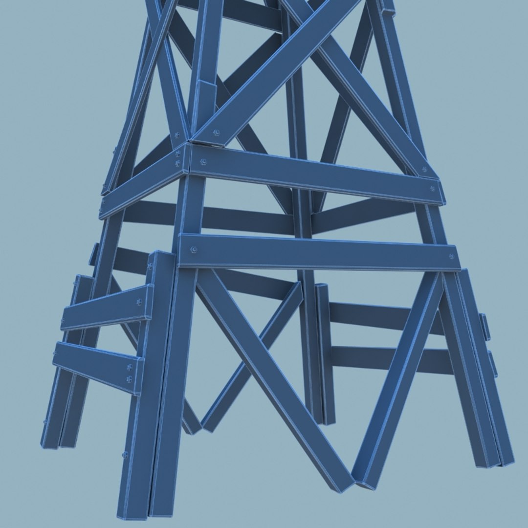 Old Farm Windmill 3d Max