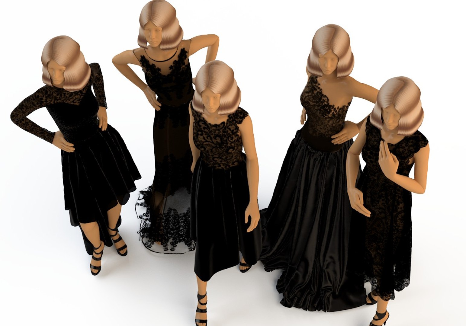 Hani-tabib Wedding Dresses 3d Model