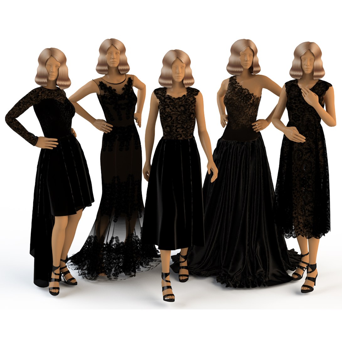 Hani-tabib Wedding Dresses 3d Model