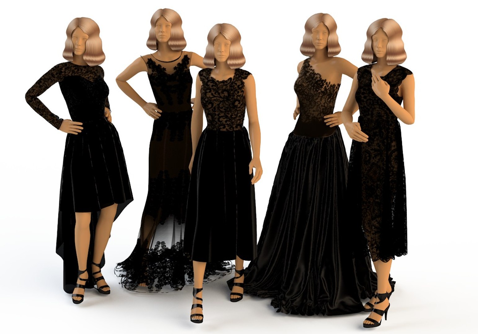 Hani-tabib Wedding Dresses 3d Model