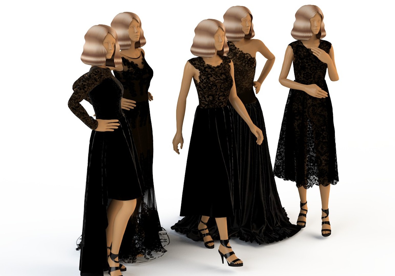 Hani-tabib Wedding Dresses 3d Model